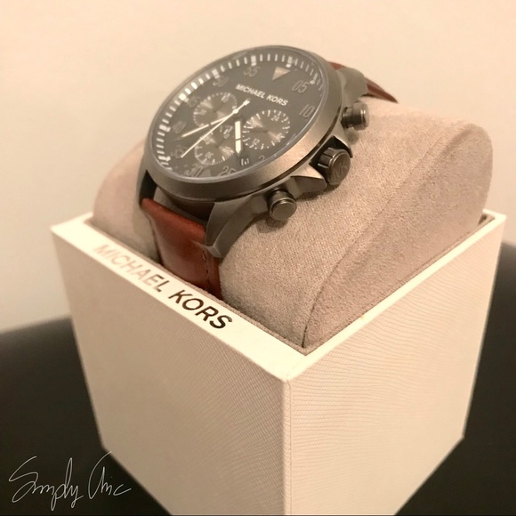 Michael Kors | Accessories | New Authentic Mk Gage Black Dial ...